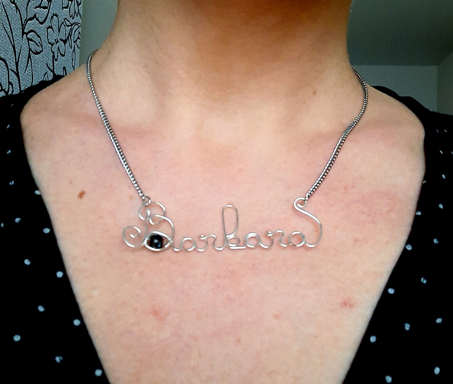 Customer Wire Name Necklace Personalised Silver Wire - Etsy