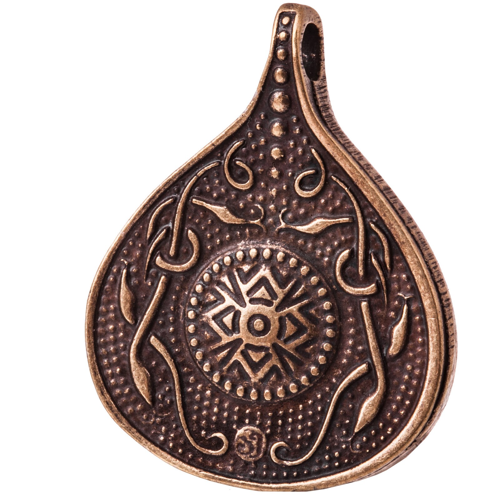 Valkyrie Shield Pendant Talisman of Protection Bronze Viking - Etsy
