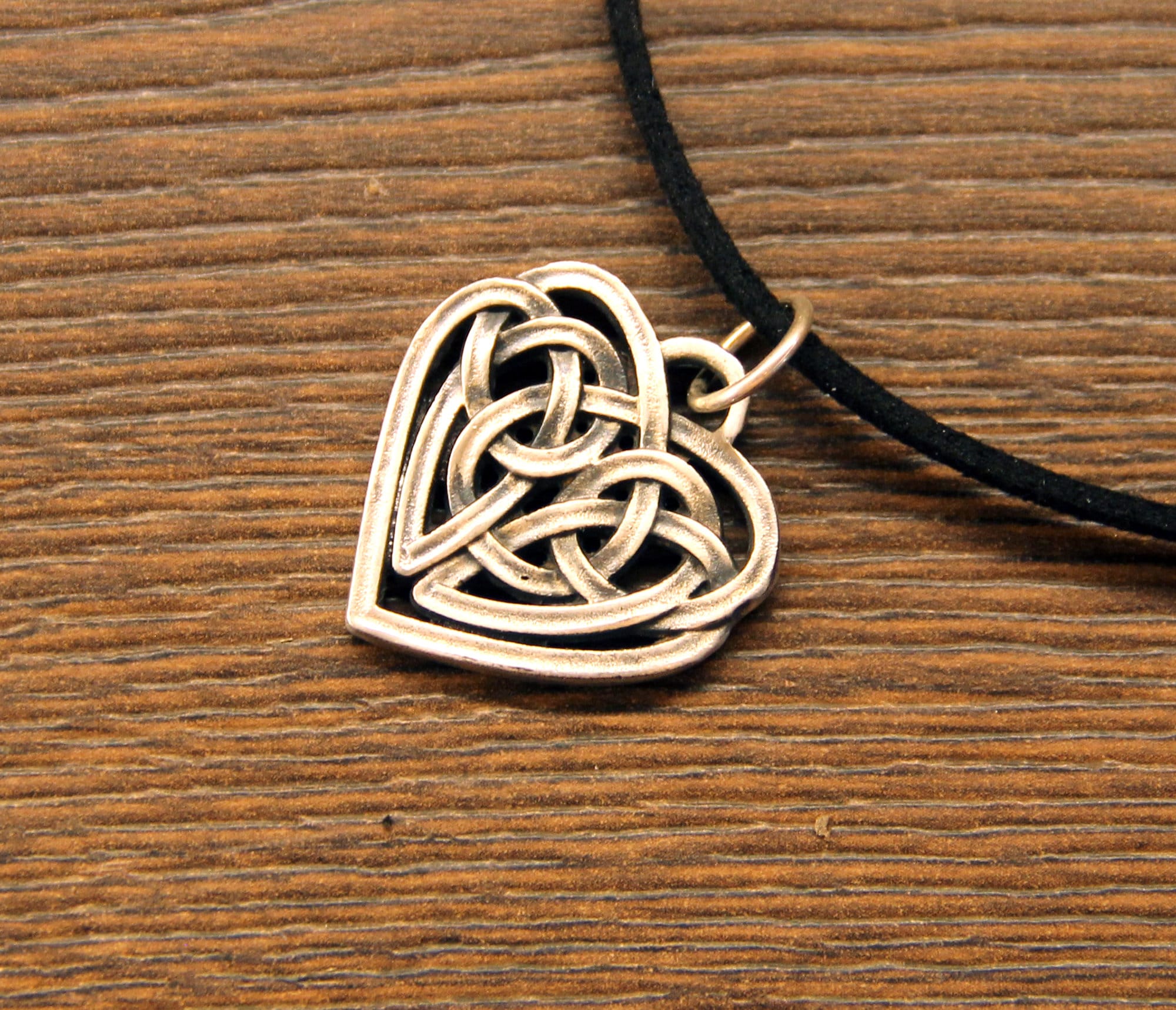 Silver Heart Amulet Pendant Talisman of Love - Etsy UK