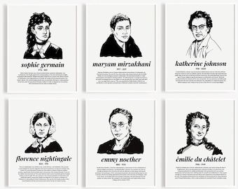 Bundle Women in Mathematics Posters for Math Teachers & Their ...