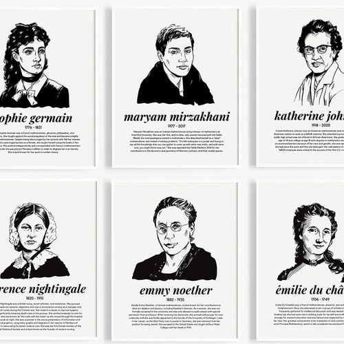 Bestseller Bundle Women in Mathematics Posters for Math - Etsy