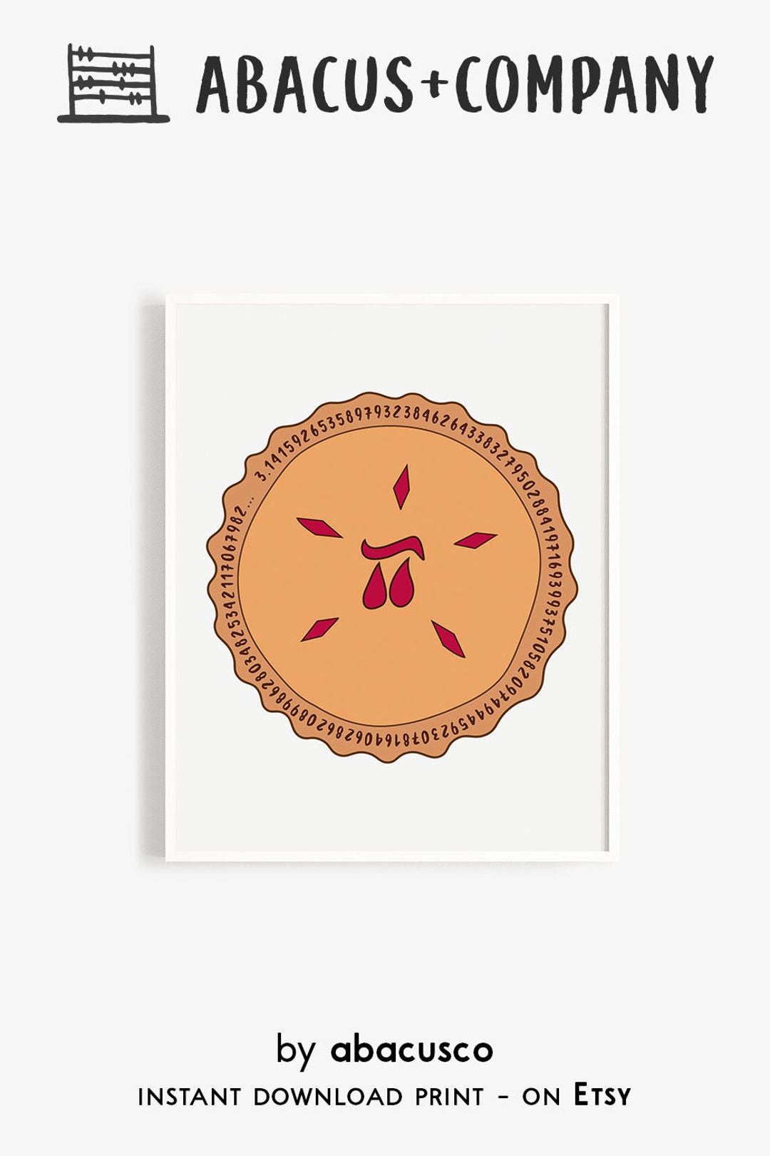 Pi Pie Poster for Math Classrooms & Teachers - Etsy