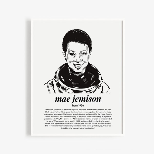 Mae Jemison - Etsy