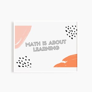 Colorful Set of Math Class Norms | 9 Total - Etsy