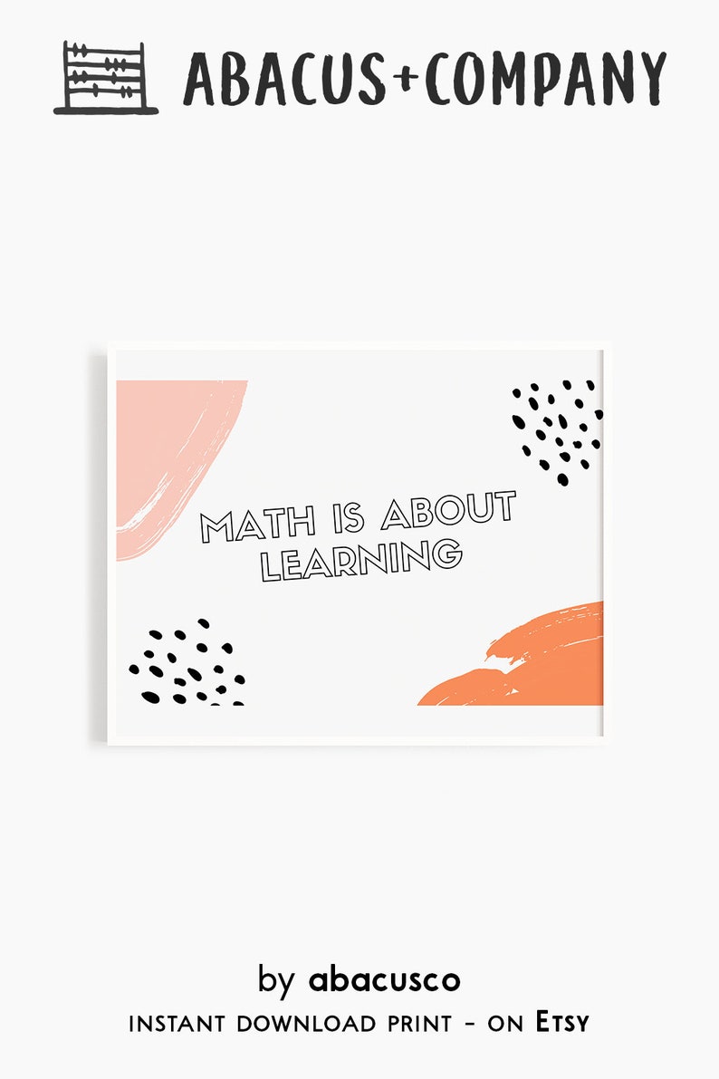 Colorful Set of Math Class Norms | 9 Total - Etsy