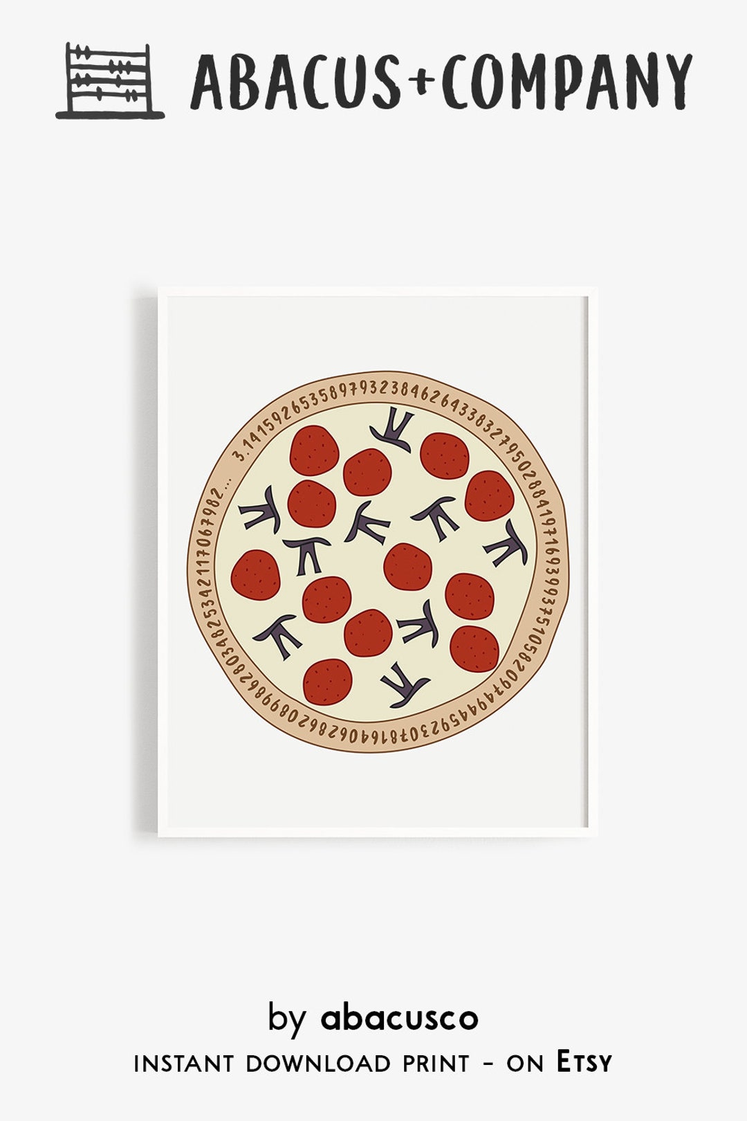 Pizza Pi Poster for Math Classrooms & Teachers - Etsy