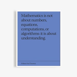 Colorful Set of Mathematics Quote Posters | 12 Total - Etsy