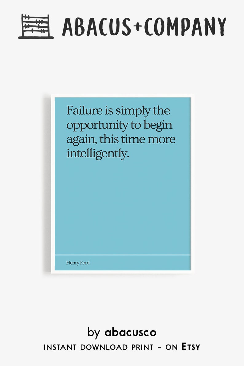 Colorful Set of Growth Mindset Posters: Quotes About Failure ...