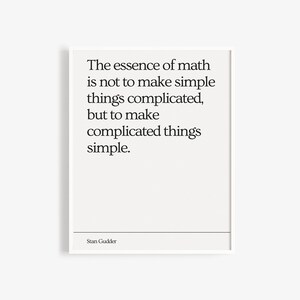 Set of Mathematics Quote Posters | 12 Total - Etsy