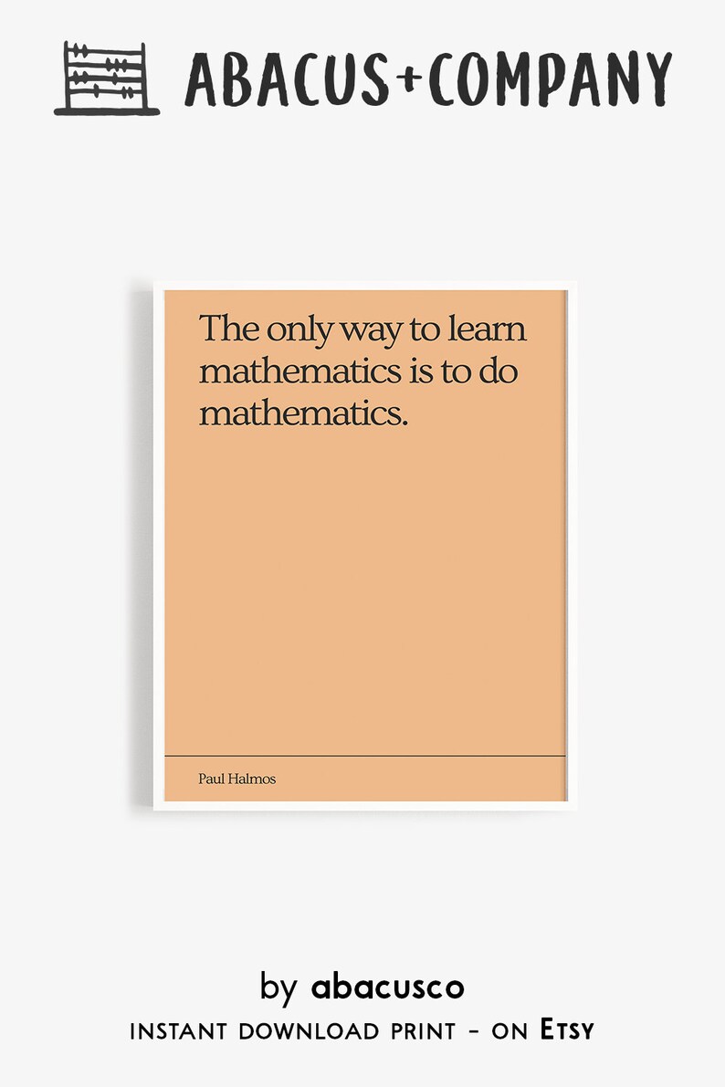 Colorful Set of Mathematics Quote Posters 12 Total | Etsy