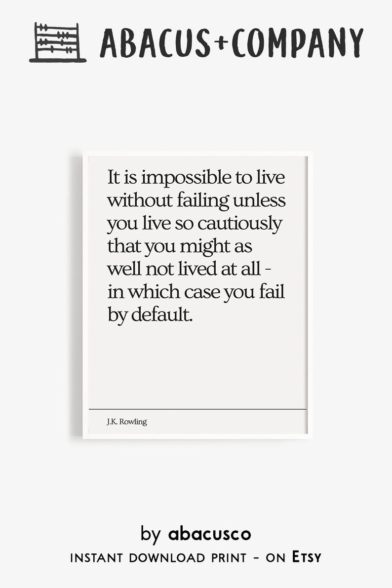 Set of Growth Mindset Posters: Quotes About Failure 10 Total - Etsy