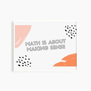 Colorful Set of Math Class Norms | 9 Total - Etsy