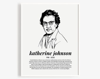 Katherine Johnson Poster - Etsy