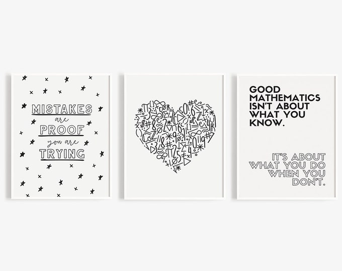 Bestseller Bundle Math Classroom Posters for Teachers Decorating Their ...