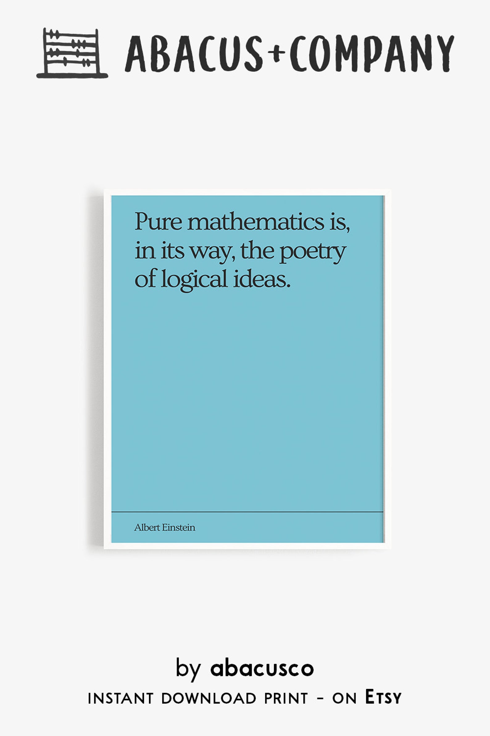 Colorful Set of Mathematics Quote Posters 12 Total | Etsy