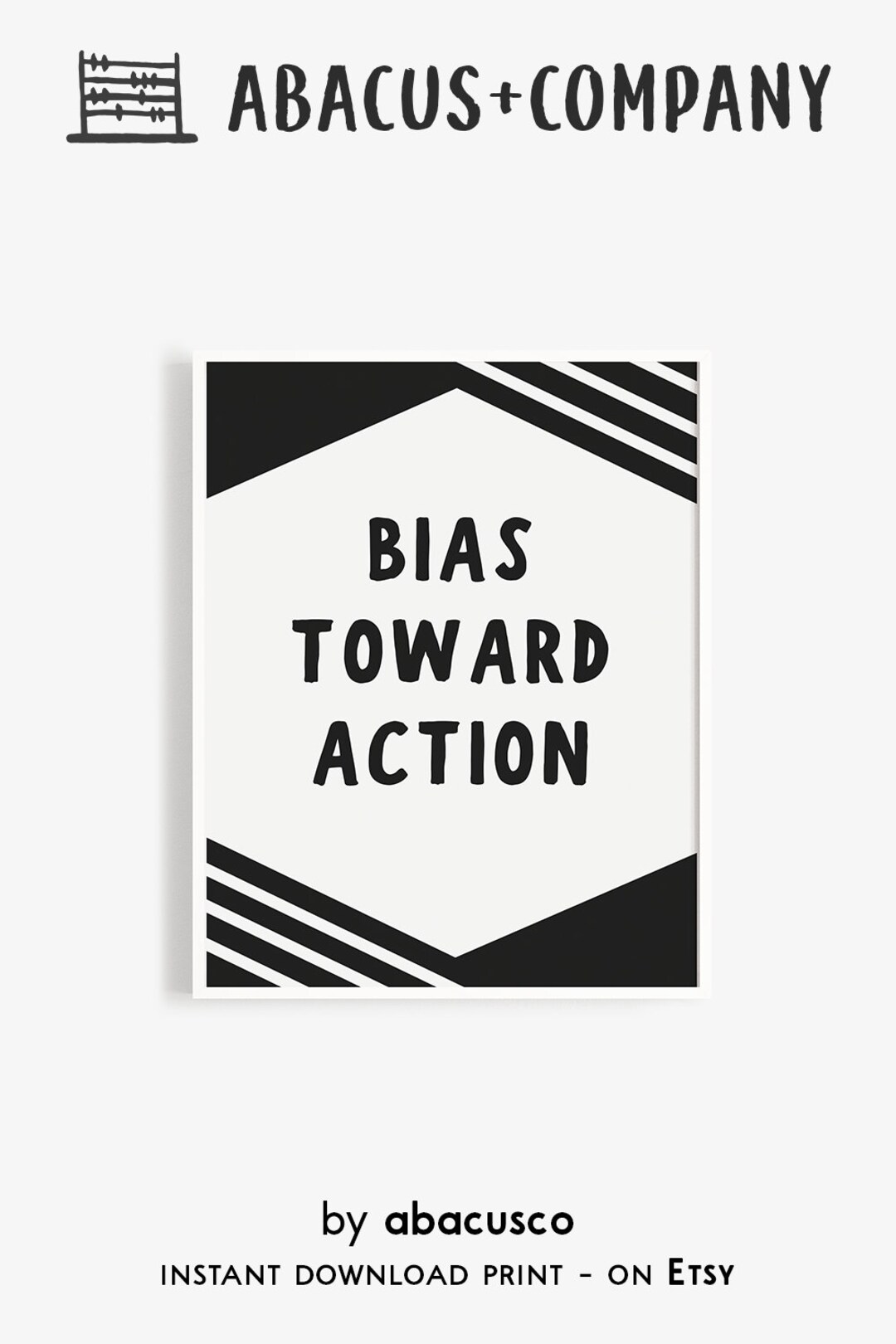 Bias Toward Action Classroom Poster - Etsy