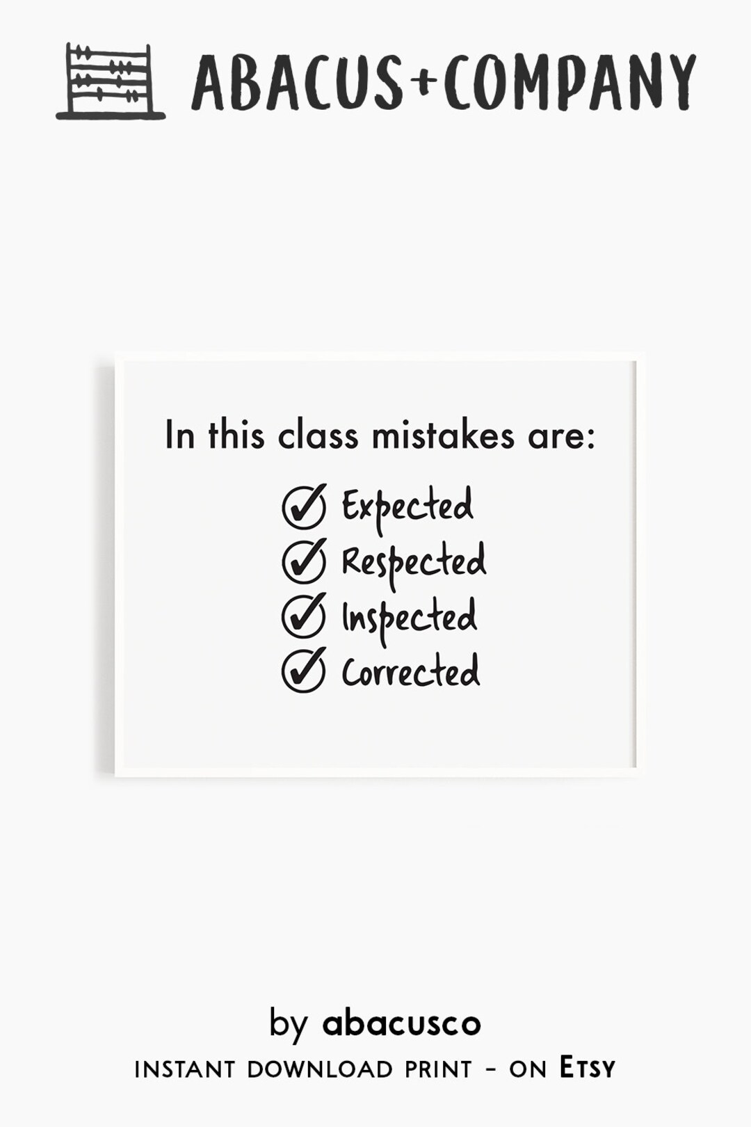 Mistakes Are... Poster Perfect for Classroom - Etsy