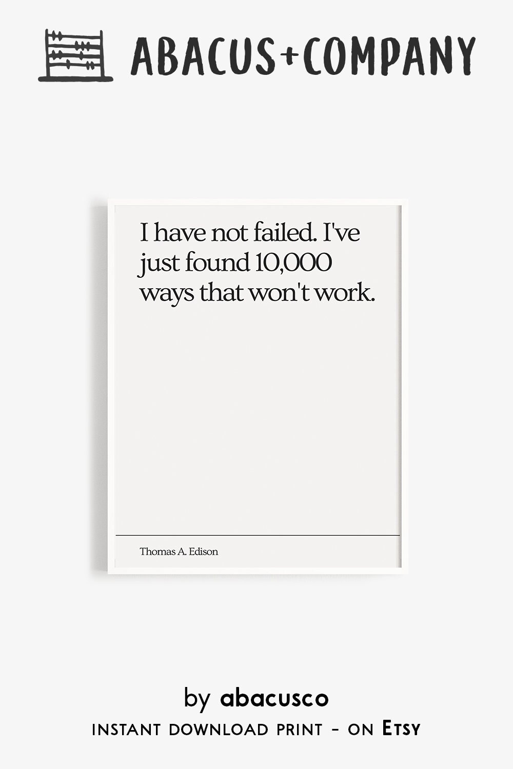 Set of Growth Mindset Posters: Quotes About Failure | 10 Total - Etsy