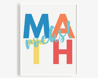 Absolute Math Poster for Middle School and High School Math | Etsy