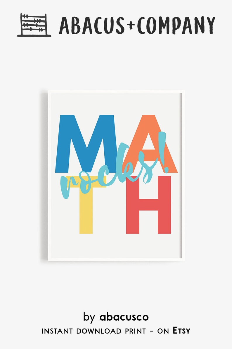 Math Rocks Poster for Middle School and High School Math - Etsy