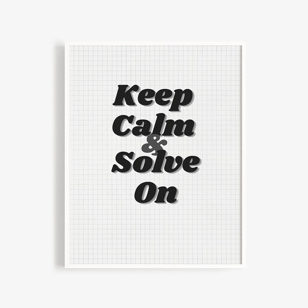 Keep Calm Math - Etsy