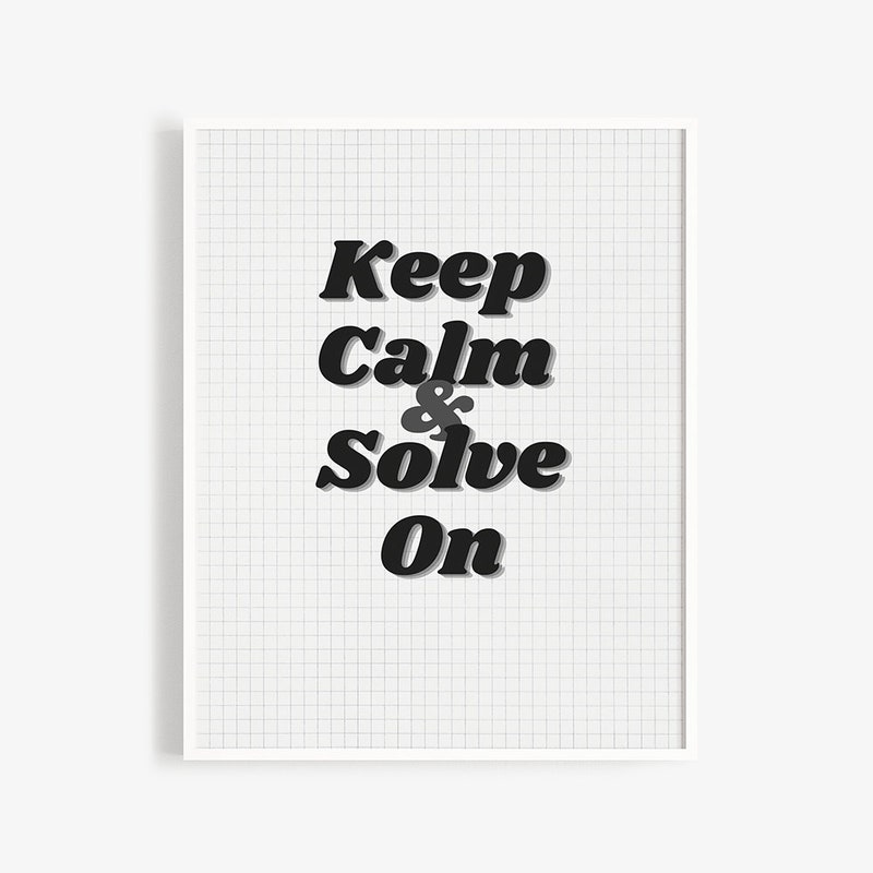 Keep Calm Math - Etsy