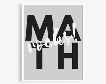 Absolute Math Poster for Middle School and High School Math | Etsy