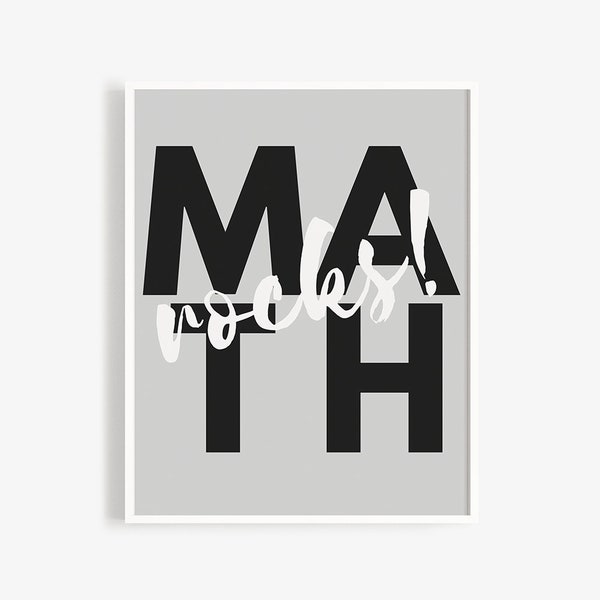 Math Rocks Poster for Middle School and High School Math Classrooms - Etsy
