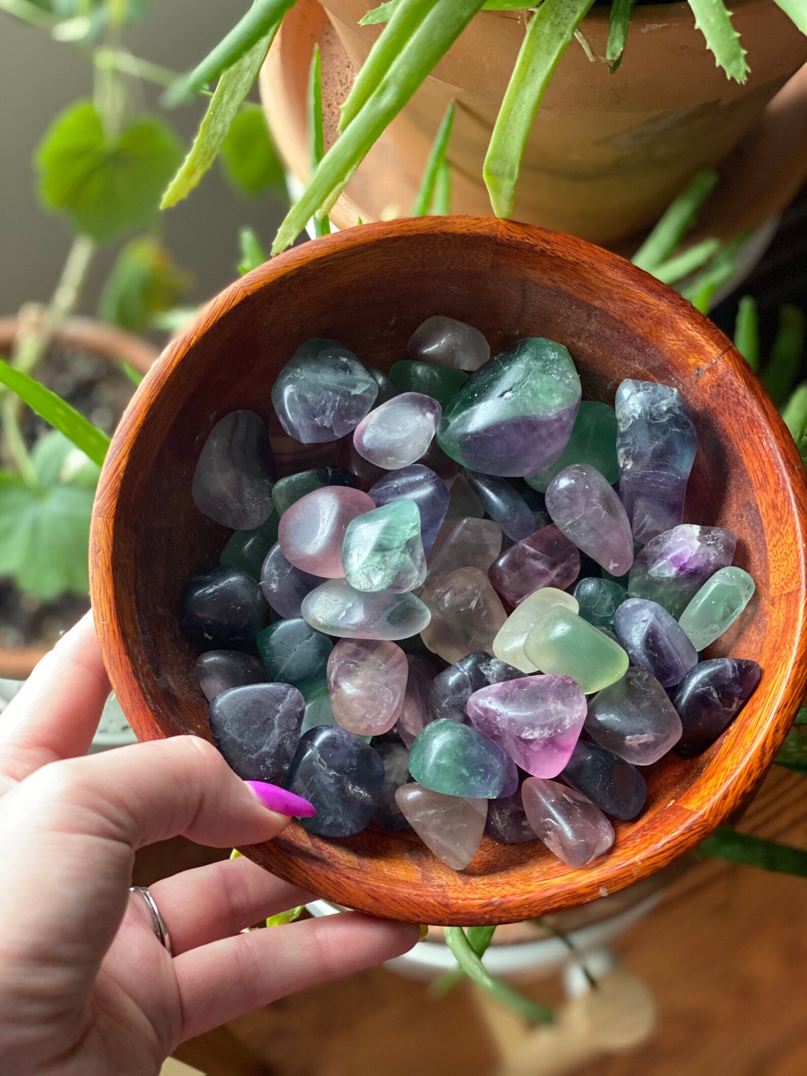 Rainbow Fluorite Tumbles Tumbled Stone - Etsy UK