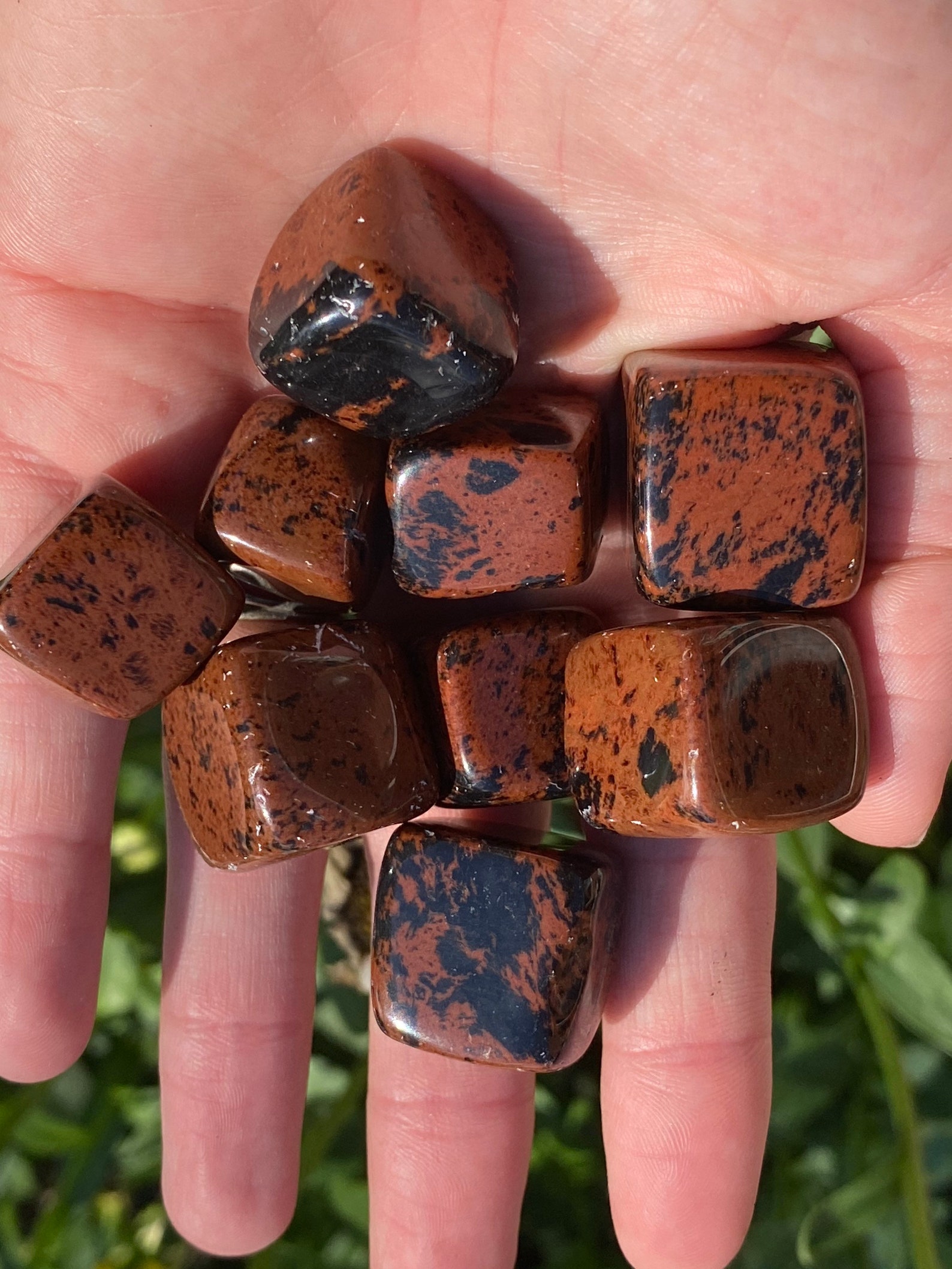Mahogany Obsidian Large Cube Tumble Stone - Etsy
