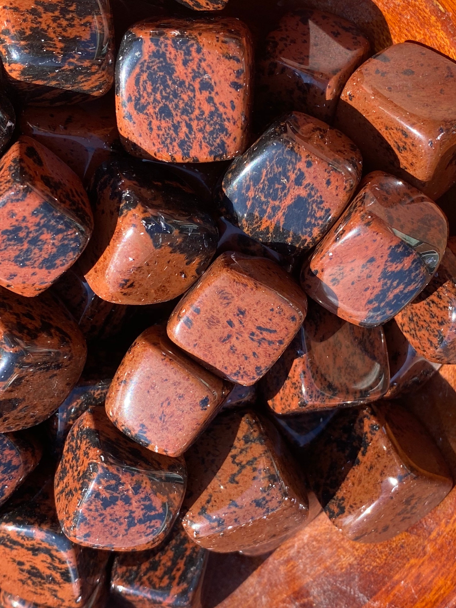 Mahogany Obsidian Large Cube Tumble Stone - Etsy