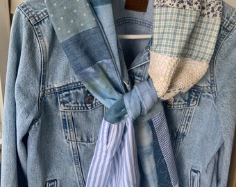 Upcycled Denim Shirt - Etsy