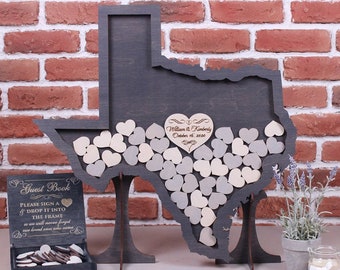 Texas Wedding Guest Book - Etsy