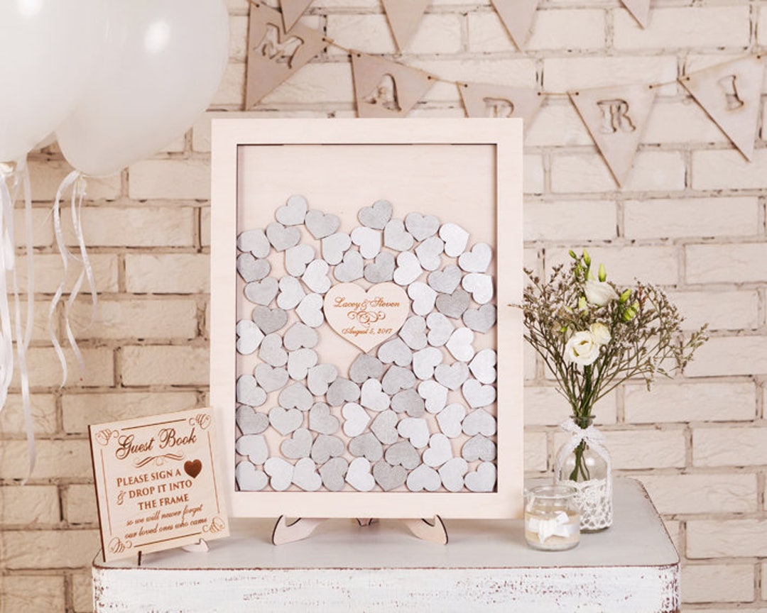 Wedding Guest Book Alternative Drop Box Guest Book Wedding - Etsy