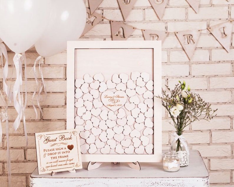 Personalised wedding drop box Drop Top Guest Book Wedding Sign | Etsy