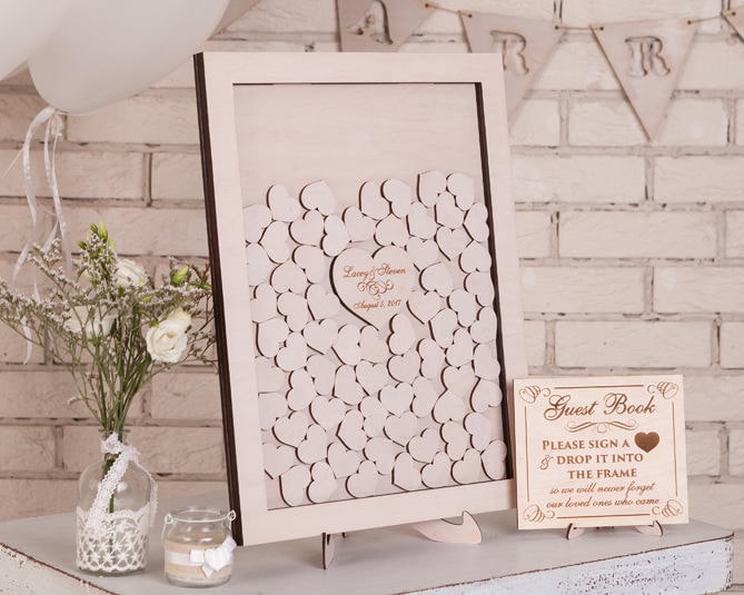 Personalised Wedding Drop Box Drop Top Guest Book Wedding Sign - Etsy UK