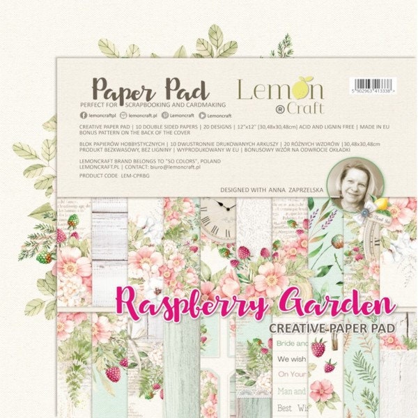 card making scrapbooking album Lemoncraft Raspberry Garden 30x30 ...