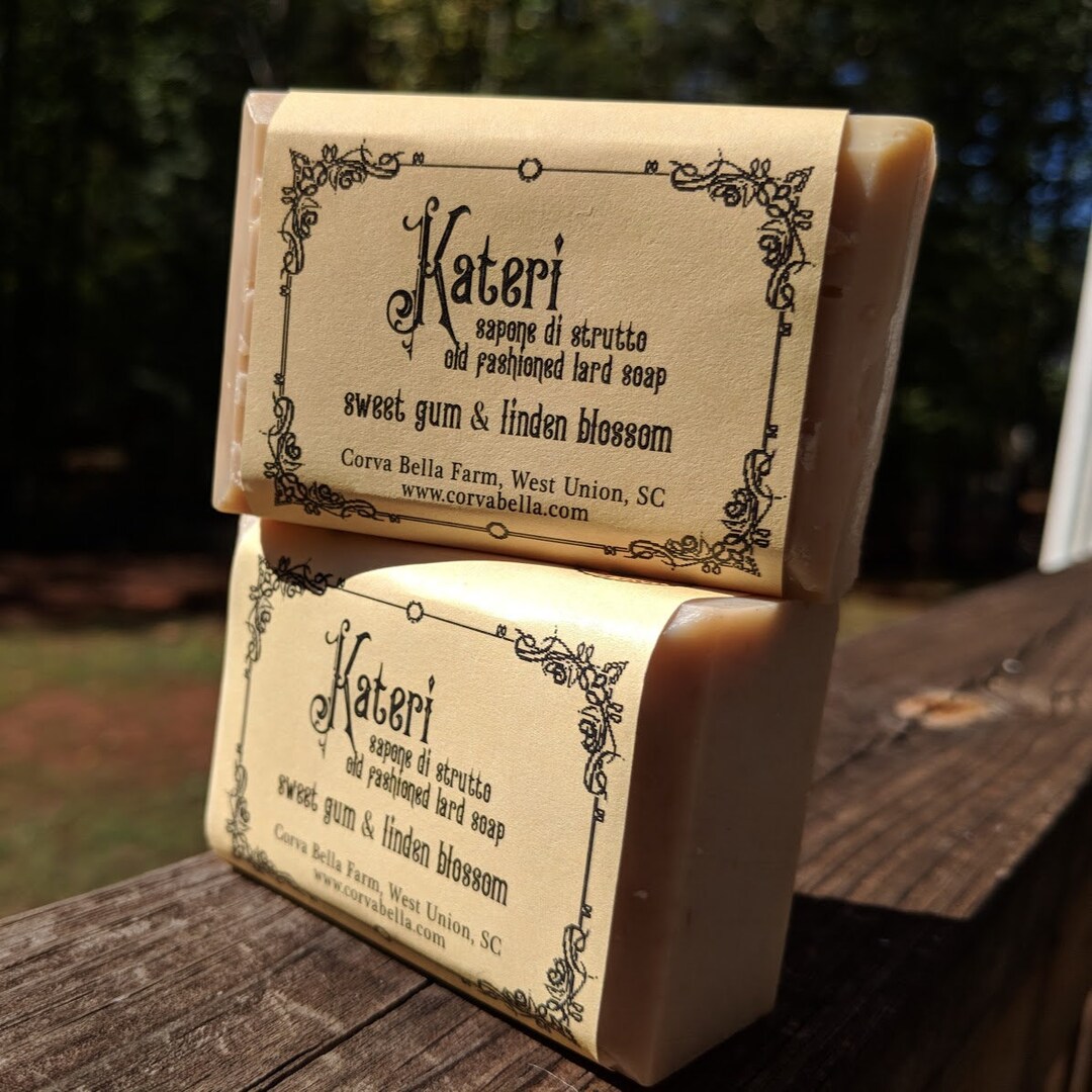 KATERI Lard Soap - Sweet Gum & Linden Blossom - Delicate, Fresh, Earthy ...