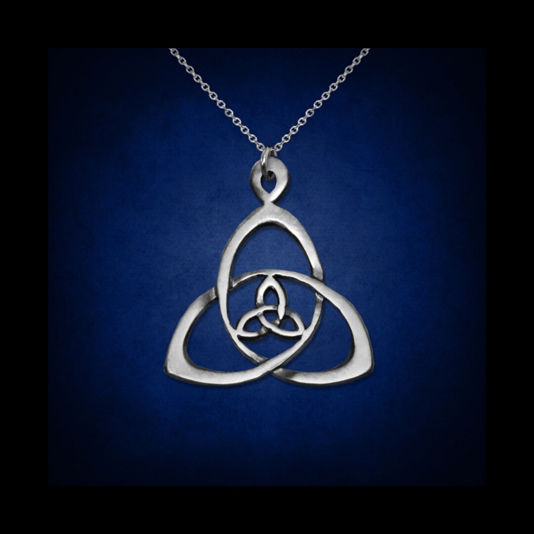 Trinity Flower Silver, Celtic Trinity, Trinity Necklace, Trinity Knot ...