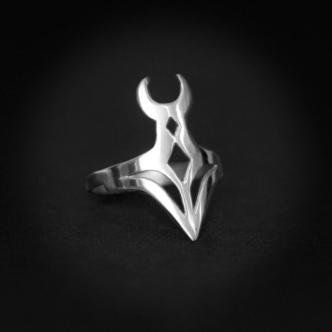 Moon Diamond Ring, Silver Moon Ring, Diamond Ring, Silver Fantasy Ring ...