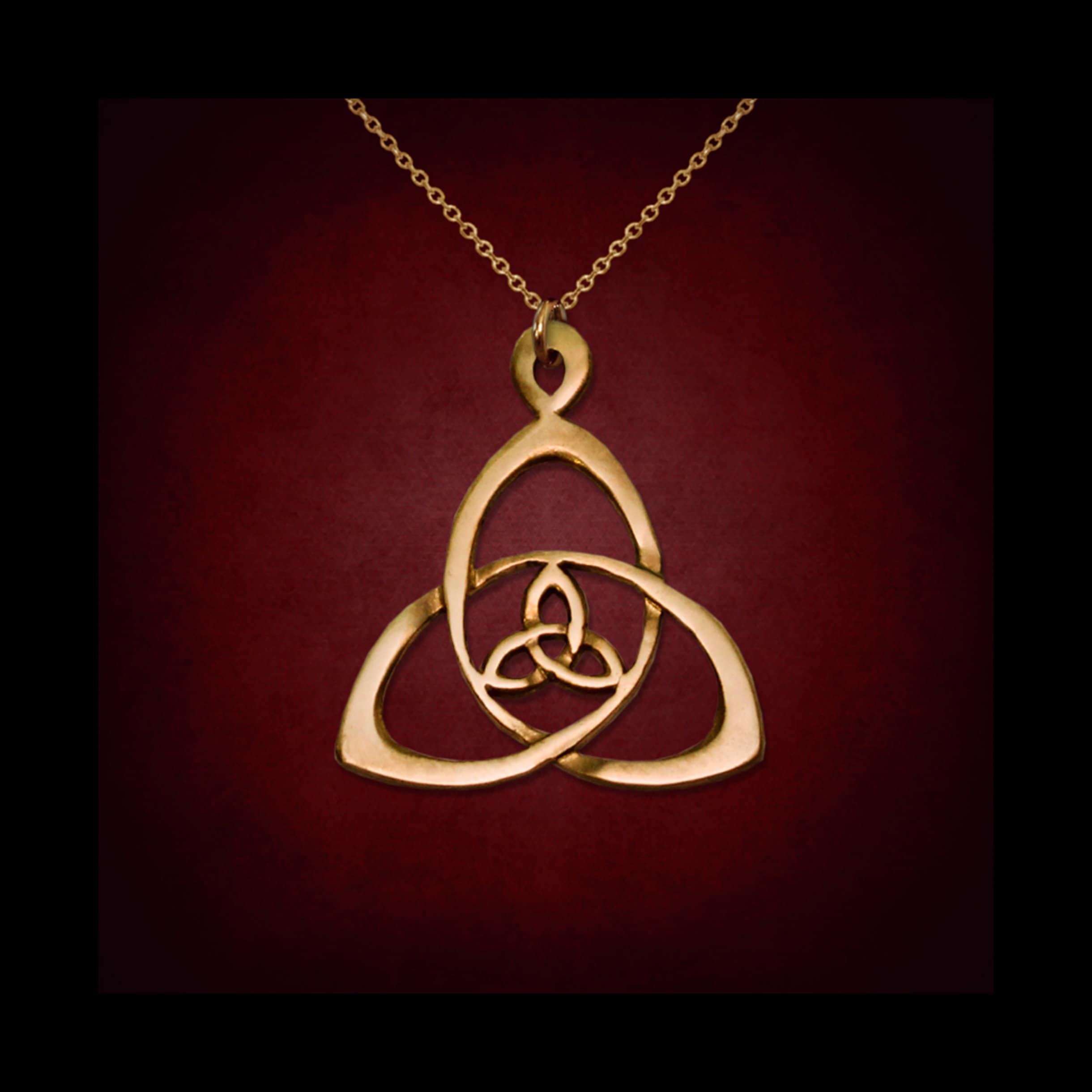 Trinity Flower Celtic Trinity Trinity Necklace Trinity - Etsy