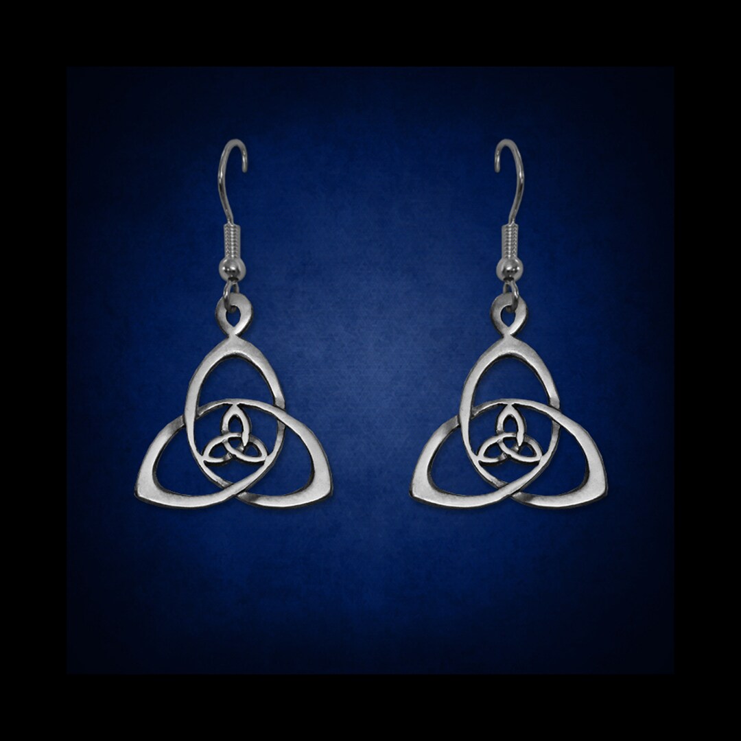 Trinity Flower Earrings, Celtic Trinity, Trinity Earrings, Trinity Knot ...