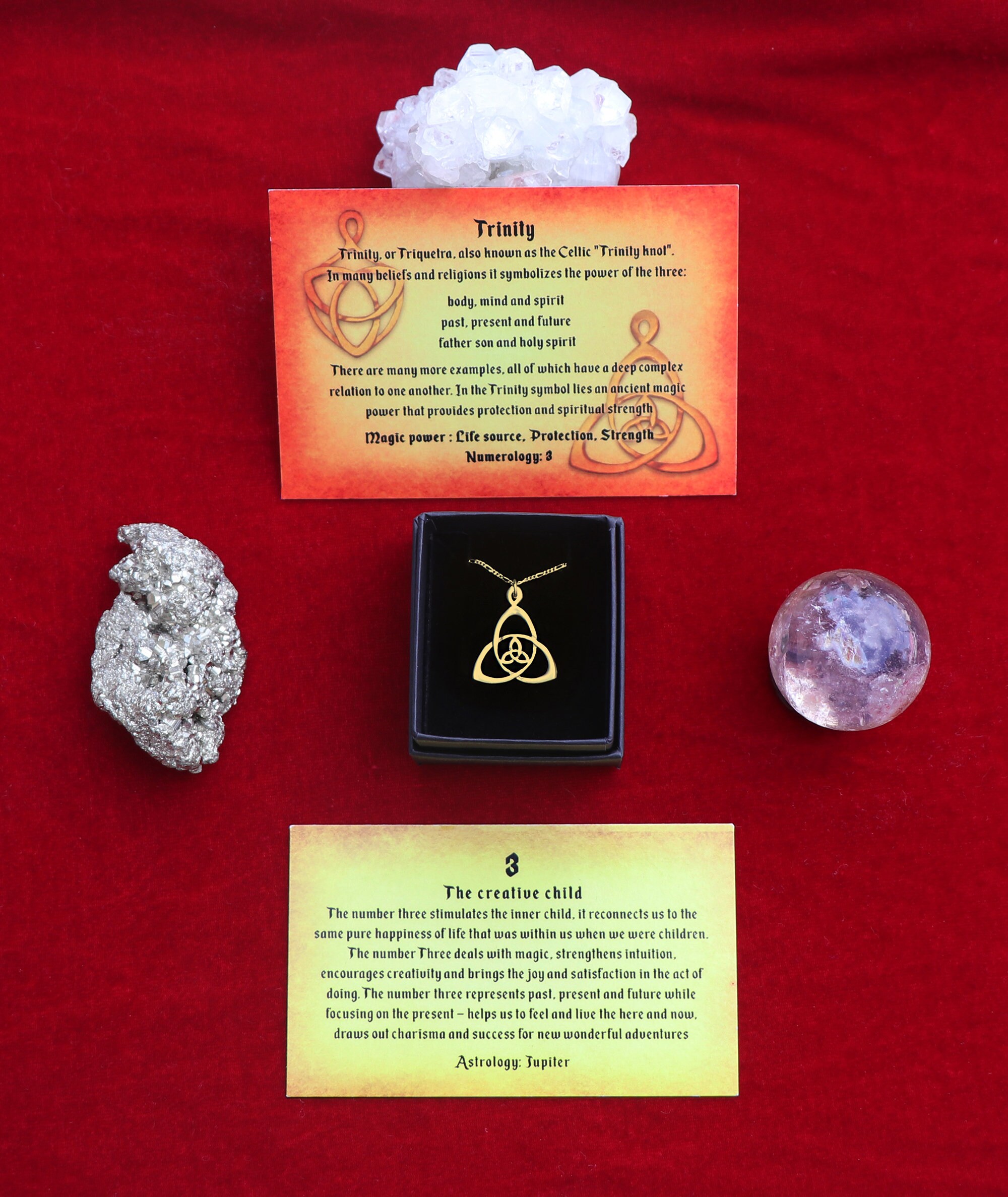 Trinity Flower Celtic Trinity Trinity Necklace Trinity - Etsy