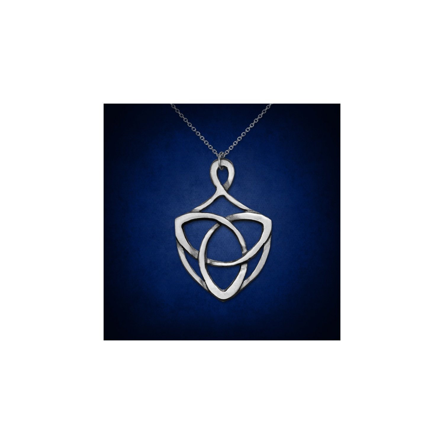 Trinity Shield Trinity necklace Trinity pendant triquetra | Etsy