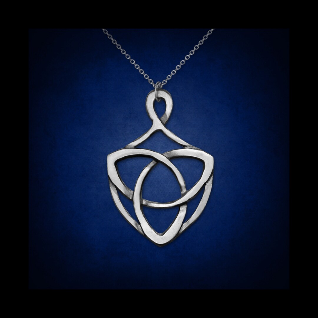 Trinity Shield, Trinity Necklace, Trinity Pendant, Triquetra Necklace ...