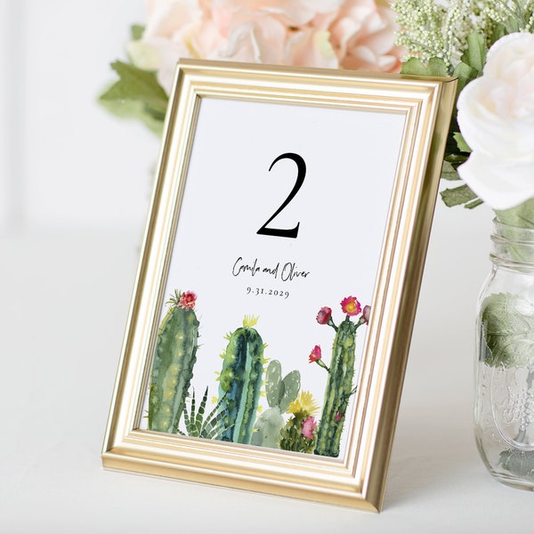Table Number Cards - Etsy
