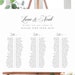 Landscape Wedding Seating Chart Template Seating Chart - Etsy