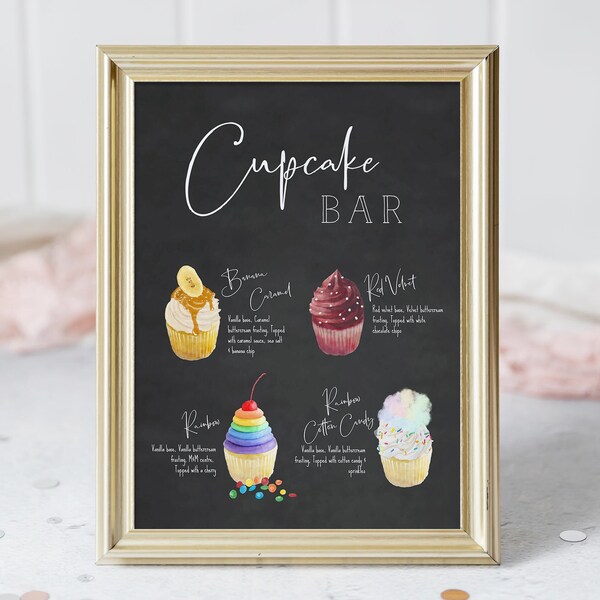 Cupcake Table Sign - Etsy