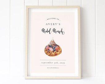 Brunch Potluck Sign up Sheet Printable Template, Morning Noon ...