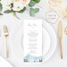 Evergreen Forest Dinner Menu Printable Wedding Menu Template - Etsy